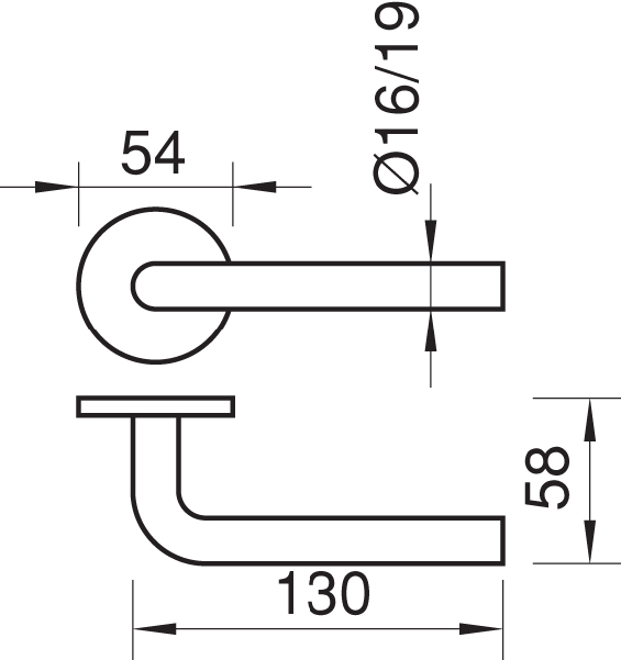 Ruko Scanflex NordicL Dørgreb